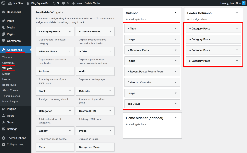 BlogSquare Pro Theme Documentation - WPEnjoy
