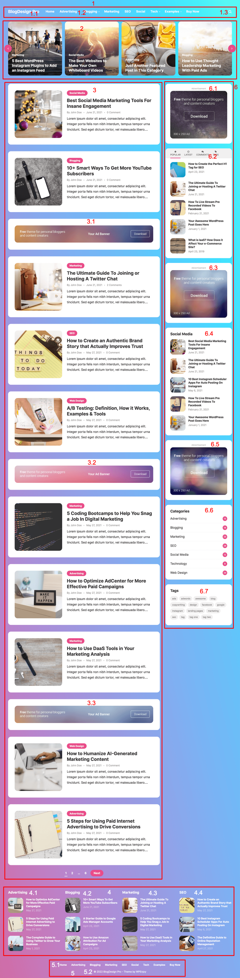 BlogDesign Pro Theme Documentation - WPEnjoy