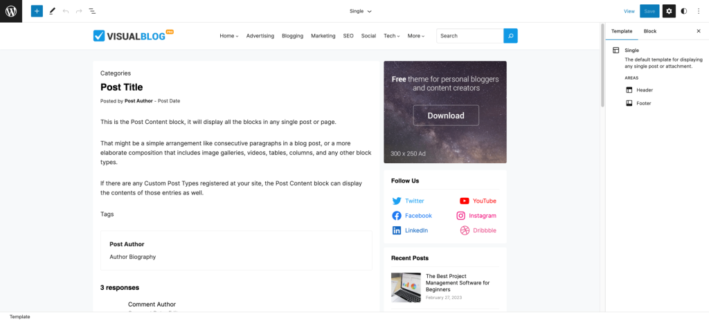 VisualBlog Pro Theme Documentation - WPEnjoy