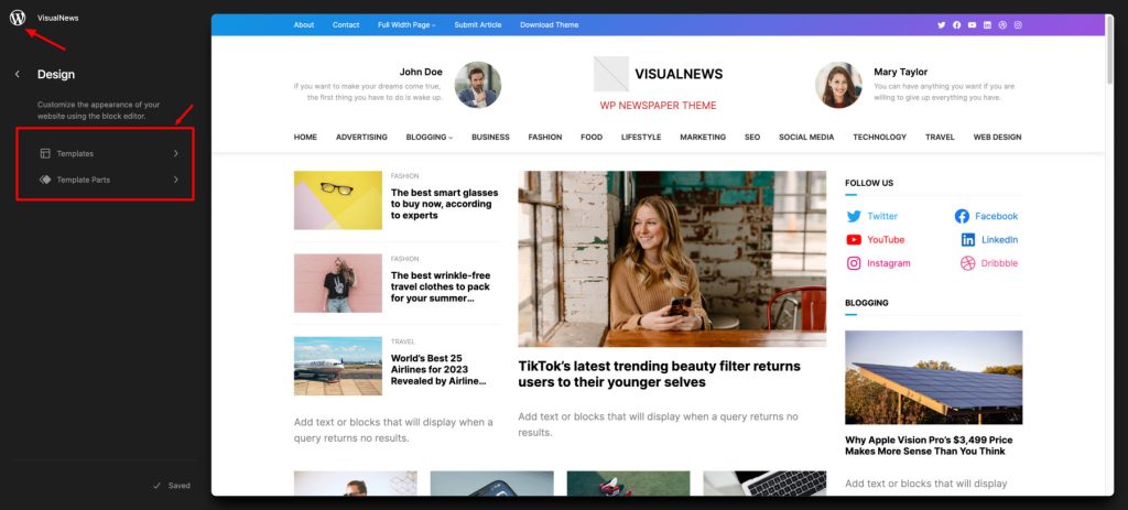 VisualNews Theme Documentation - WPEnjoy